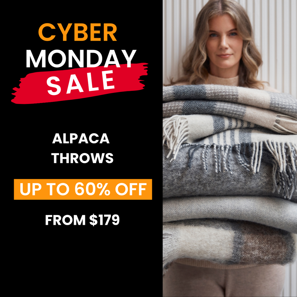 Baby Alpaca Throw Chess Check – Creswick Wool