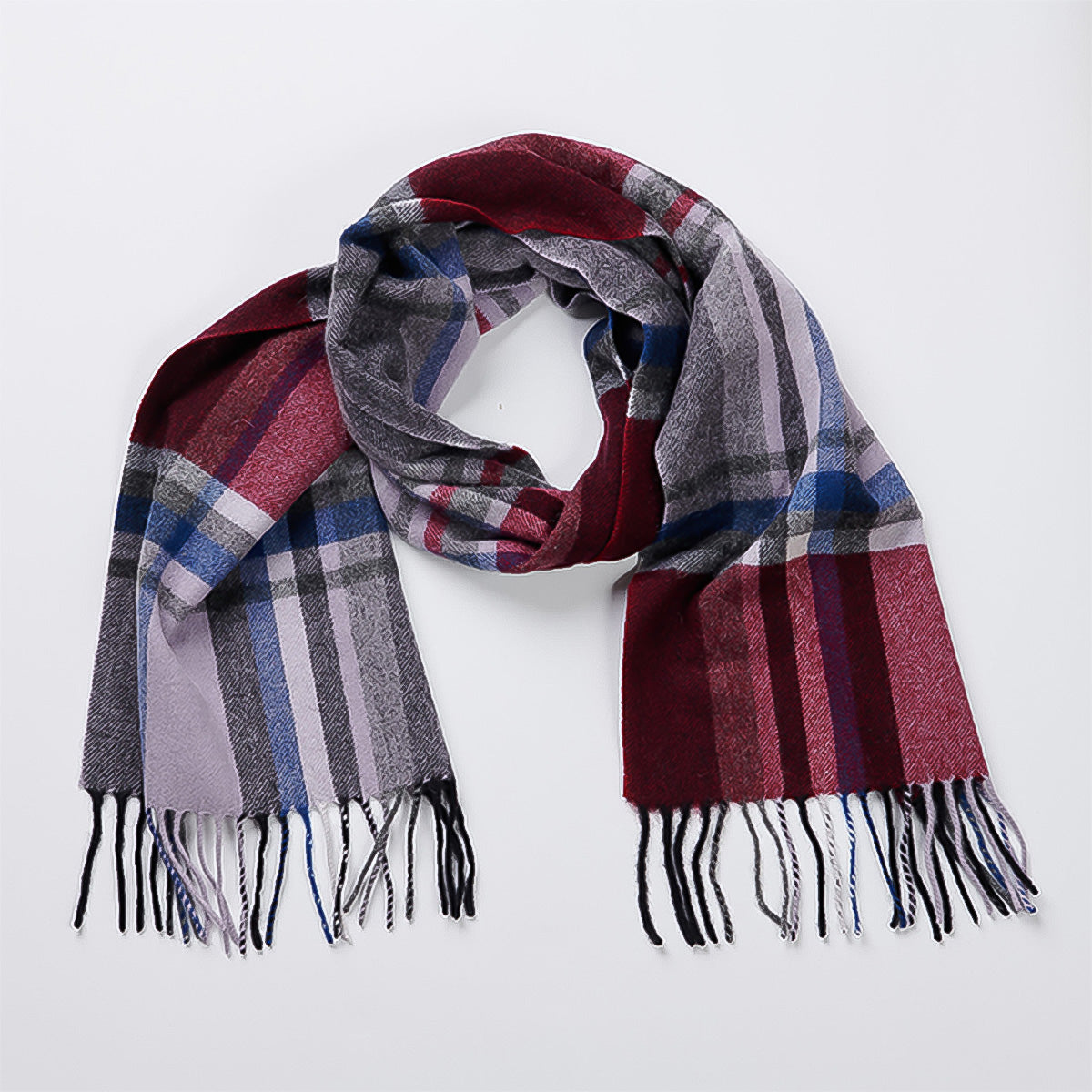 Cashmere Wool Check Scarf – Creswick Wool